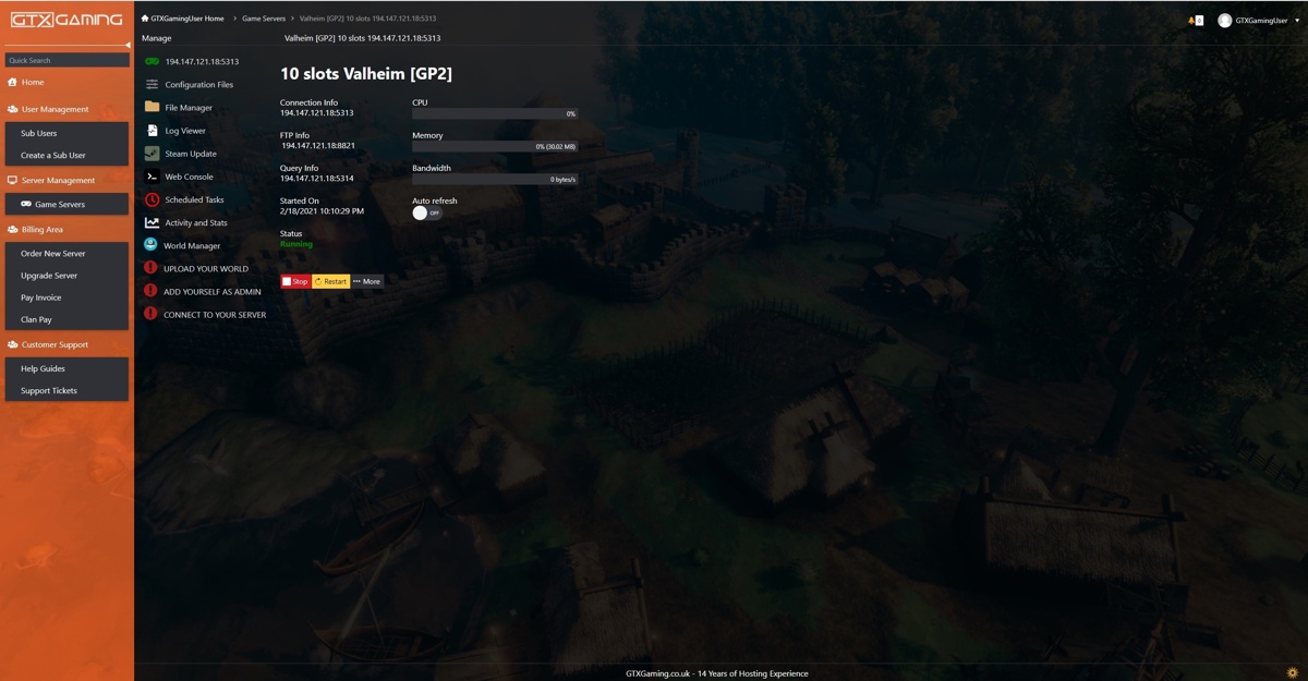 Valheim Server Hosting