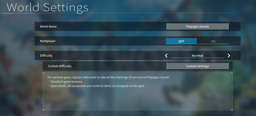 Palworld Difficulty Settings Explained & How to Change