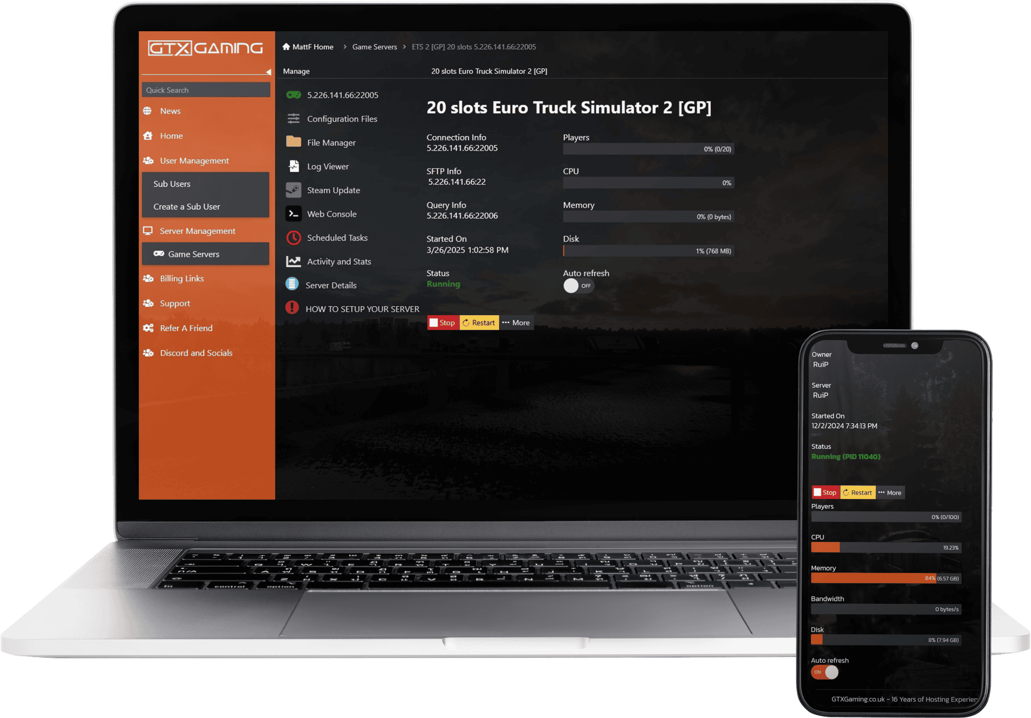 Euro Truck Simulator 2 Server Hosting | Rent ETS2 Game Servers